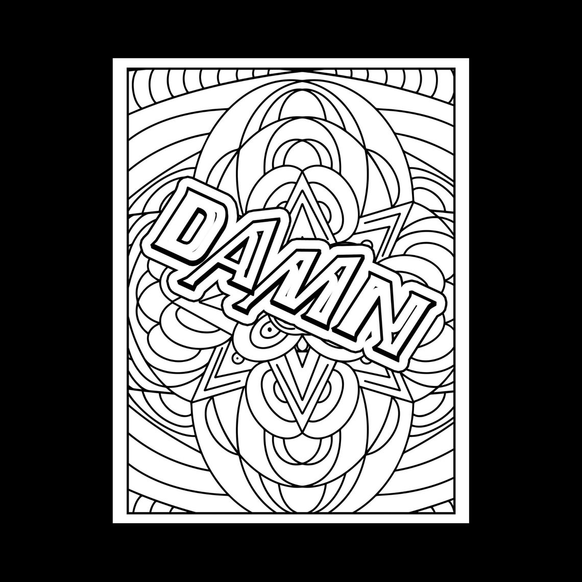 10 Swear Word Coloring Pages - Etsy