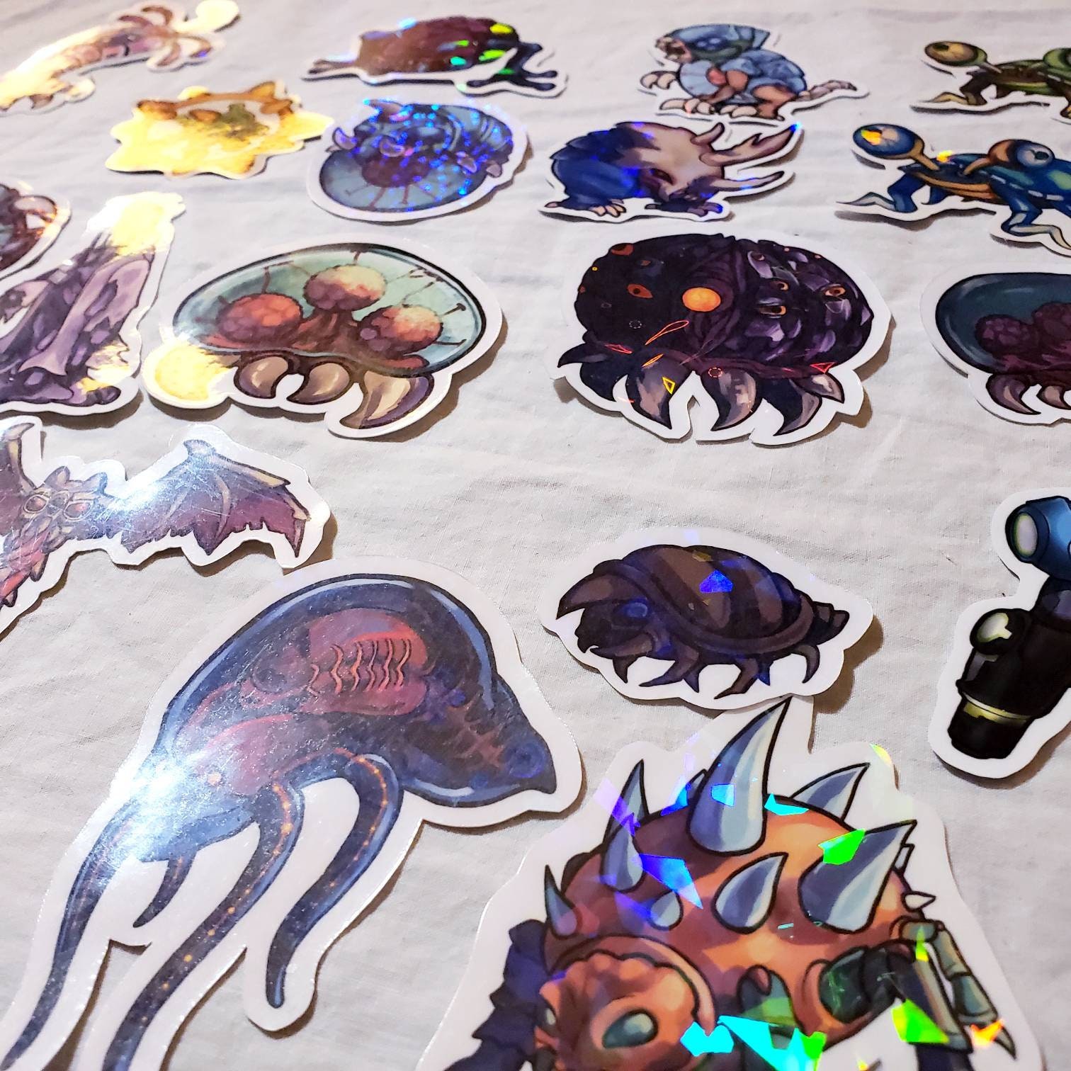 20 Holographic Metroid Stickers - Etsy