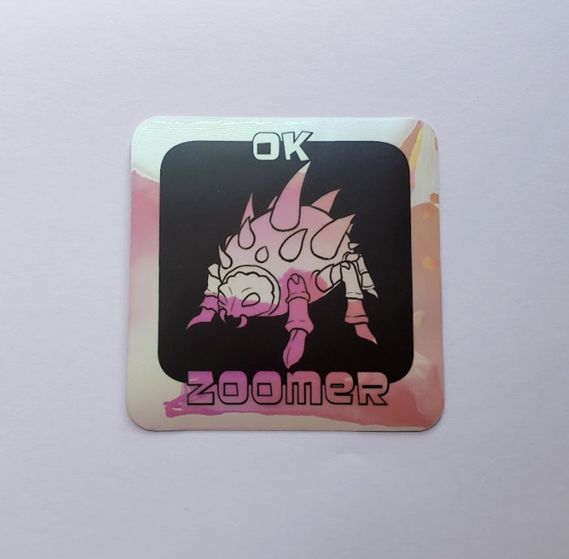 Metroid Zoomer holographic Sticker | Etsy