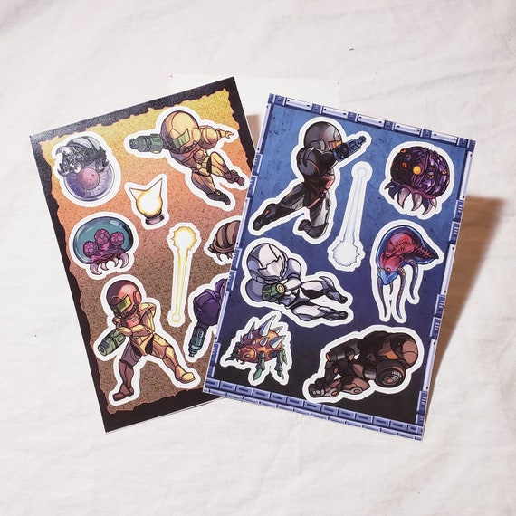 Metroid Sticker Sheets - Etsy