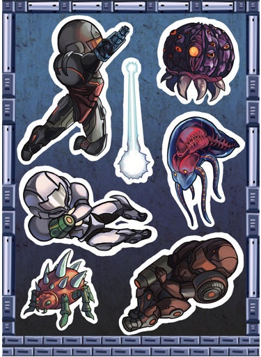 Metroid Sticker Sheets - Etsy