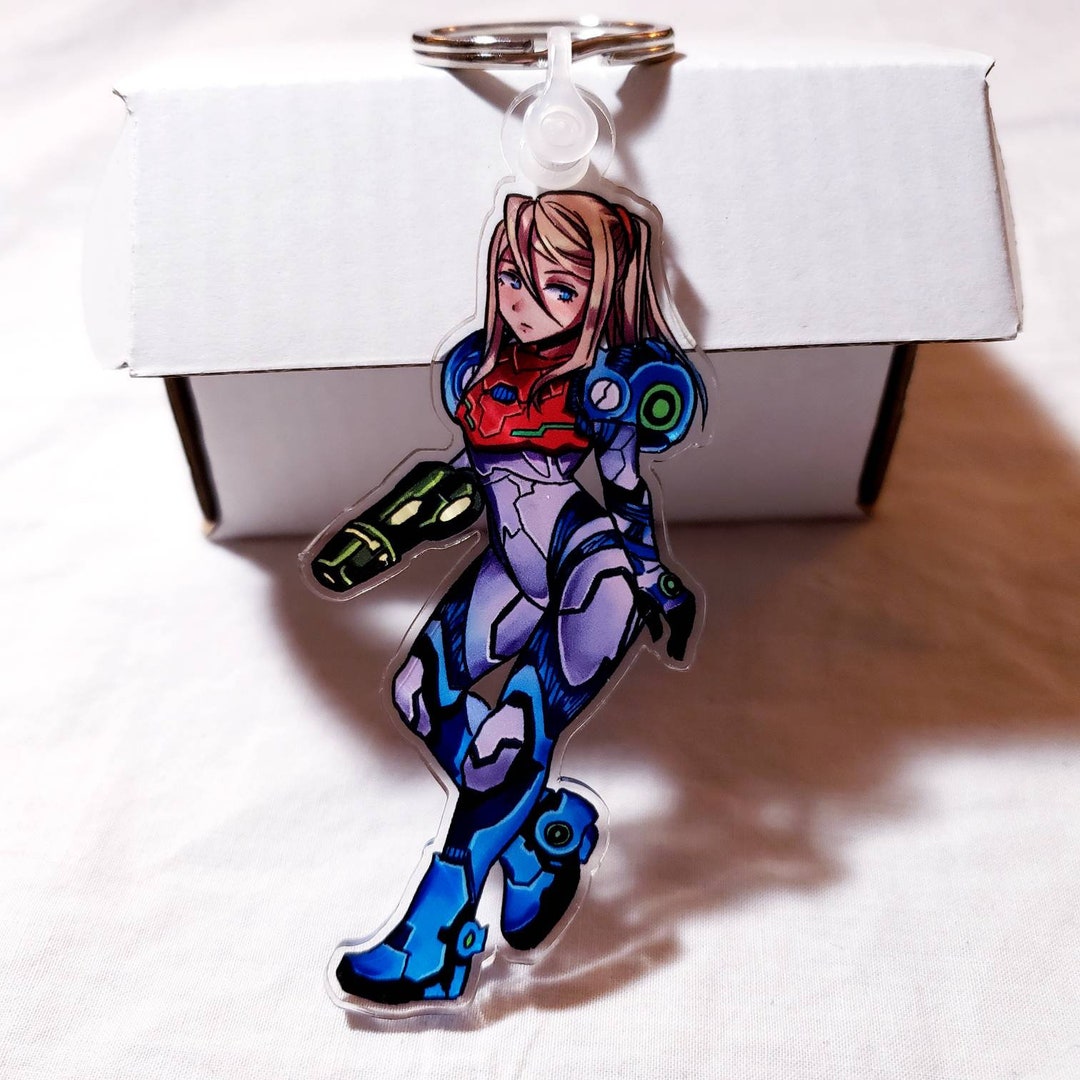 Metroid Dread Samus Aran Keychain - Etsy