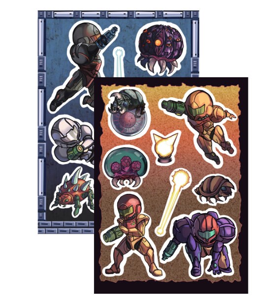 Metroid Sticker Sheets - Etsy