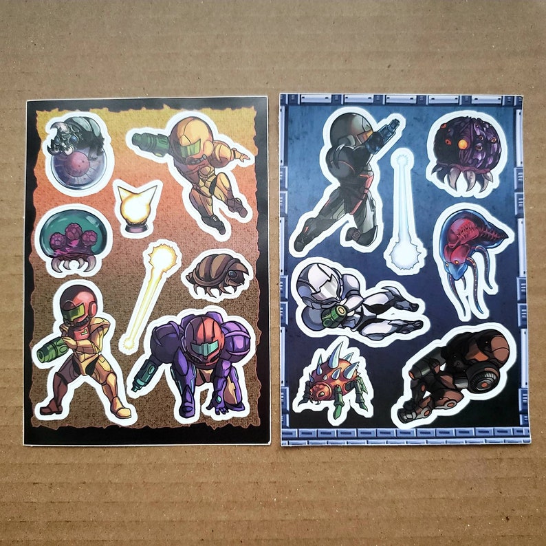 Metroid Sticker Sheets | Etsy