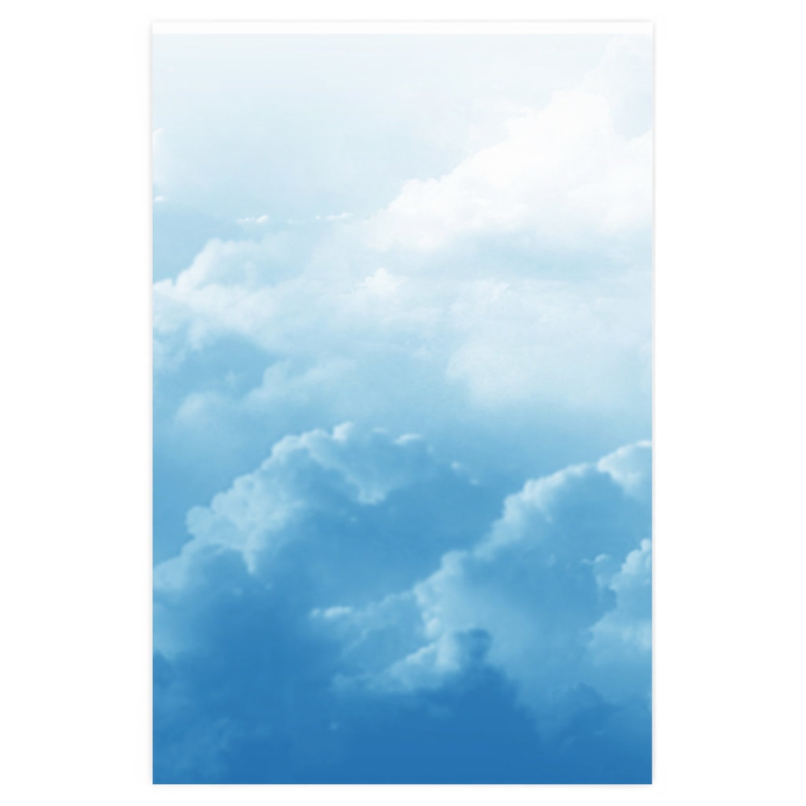 Sky Wrapping Paper, Blue Sky Cloud Paper, Sky Paper, Cloud Wrapping ...