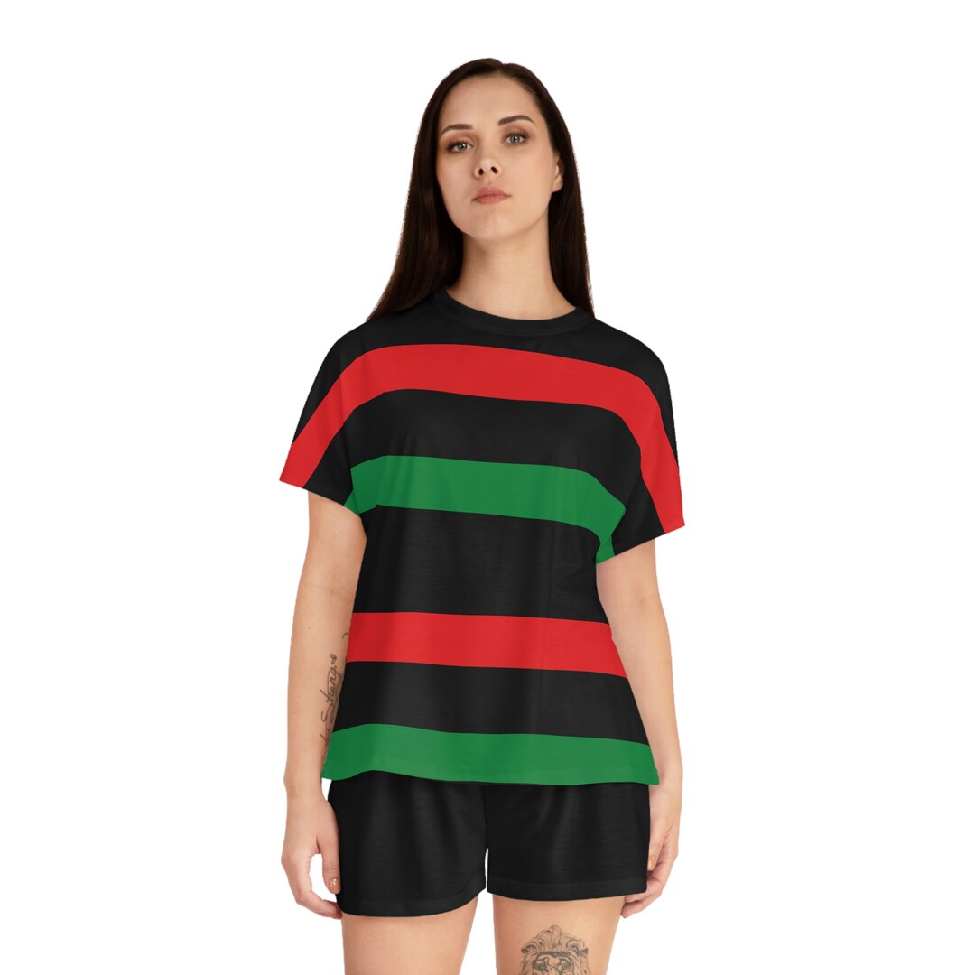 Marcus Garvey Pan African Flag Women's Short Pajama Set - Etsy
