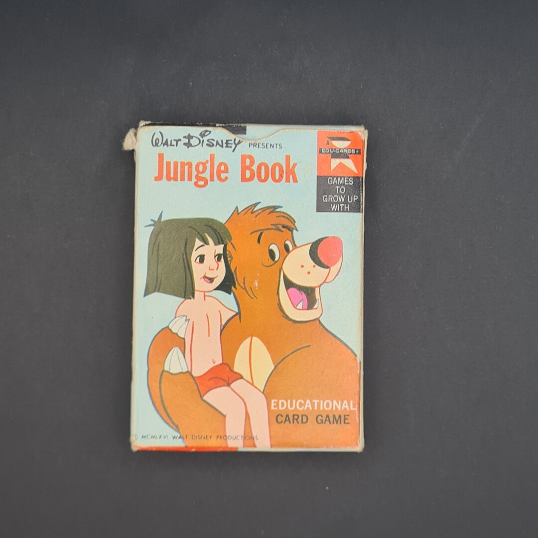 1966 Walt Disney Presents Jungle Book Cards Educational Card - Etsy