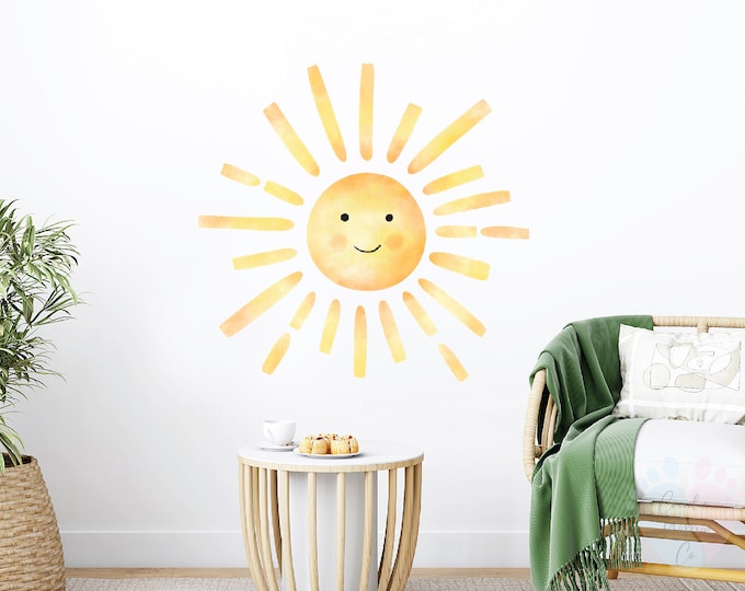 Sun Wall and Cabinet Decal for Kids Bedroom Decor, Kids Room Decals ...