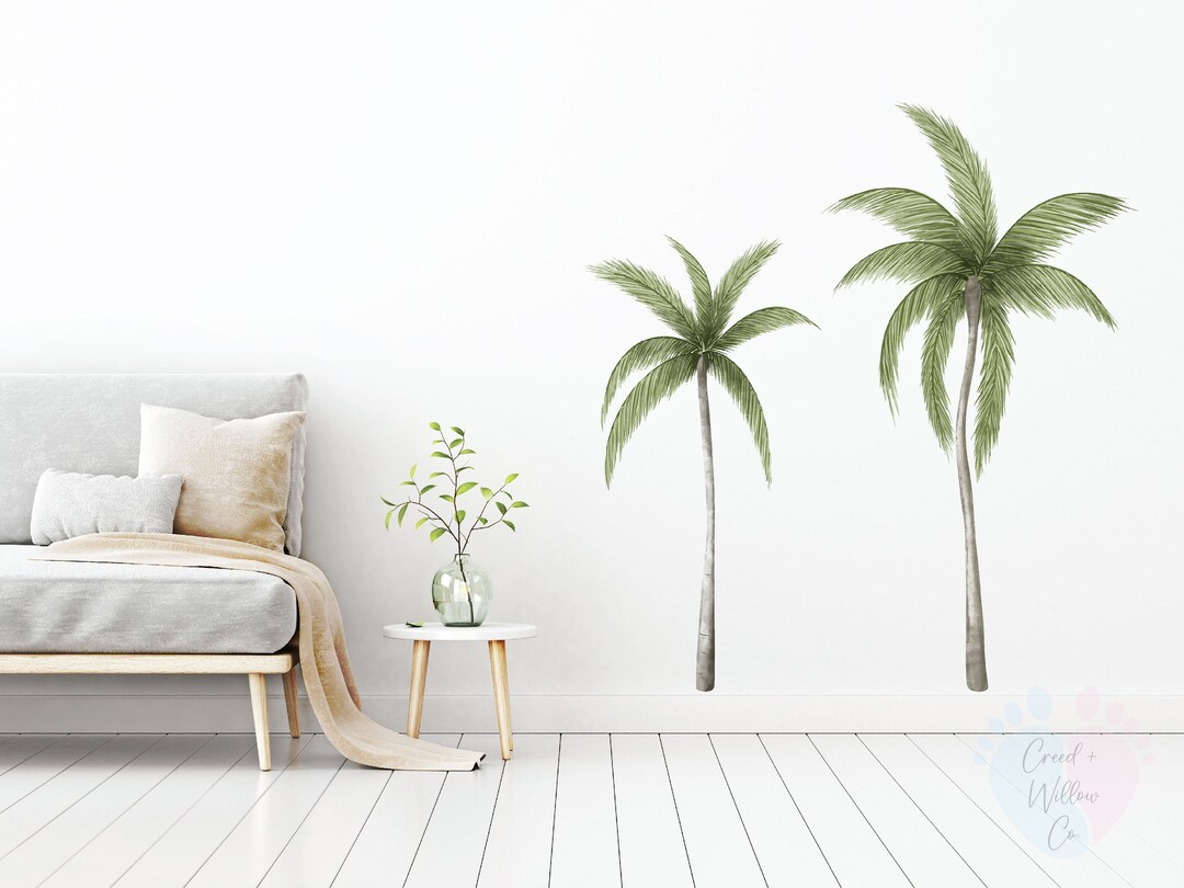 Palm Tree Wall Decals: Removable Nursery Decor - Etsy