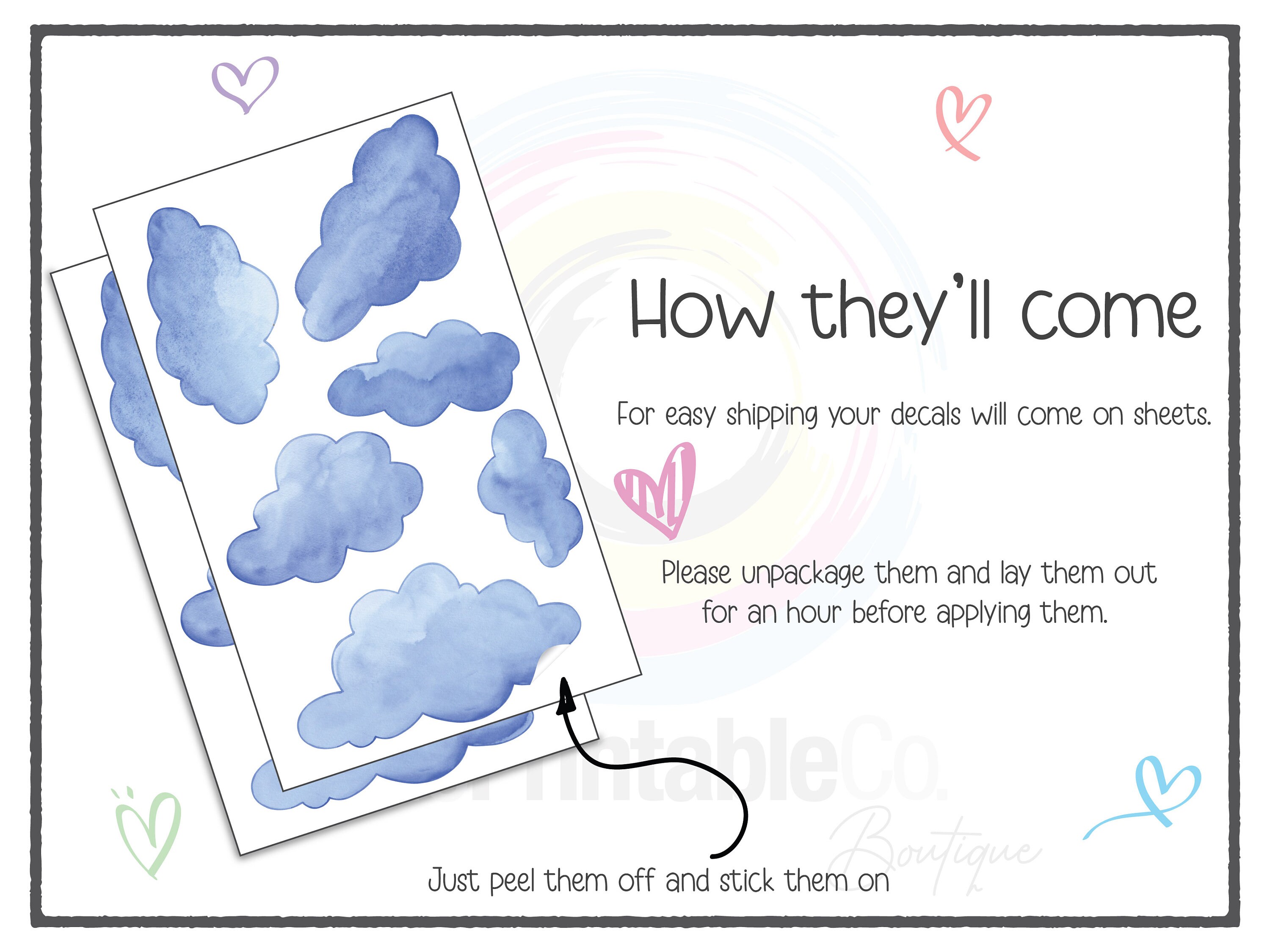 Wall Decals & Murals Blimp with Bunting Fabric Wall Decal 2 Pack of ...