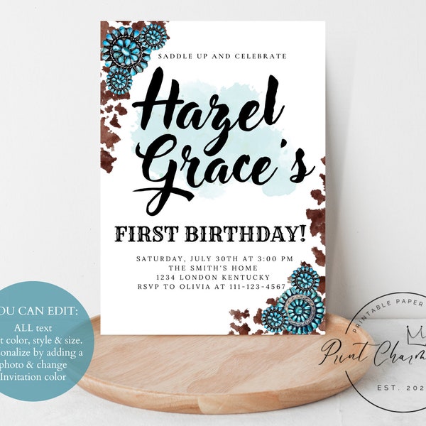 Invitation Turquoise - Etsy