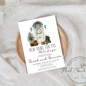 Holiday Personalized Door Housewarming Party Invite, New Home ...