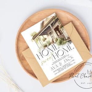 Watercolor Home Housewarming Party Invite, New Home Invitation ...