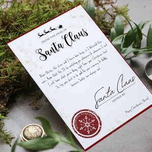 EDITABLE Santa Cam Letter, Santa, Instant Download, Printable Template ...
