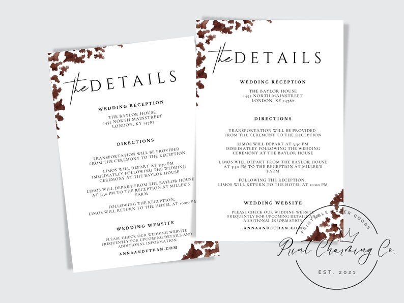 Western Wedding Invitation Bundle Photo Wedding Invitation - Etsy