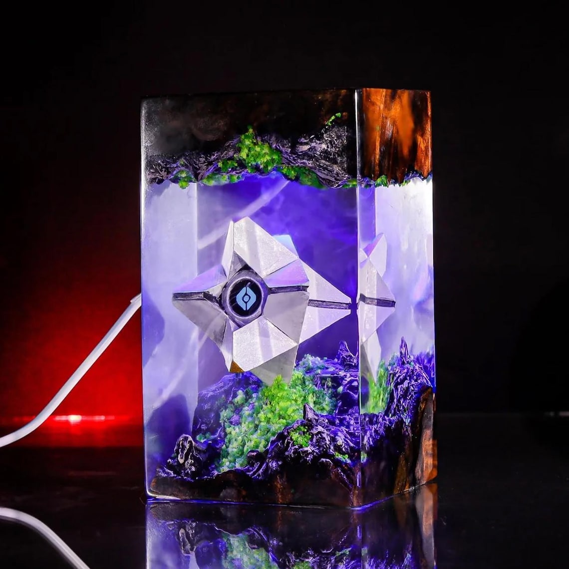 Destiny 2 Ghost Shell Resin Light Sculpture | Gamer LED Lamp ...