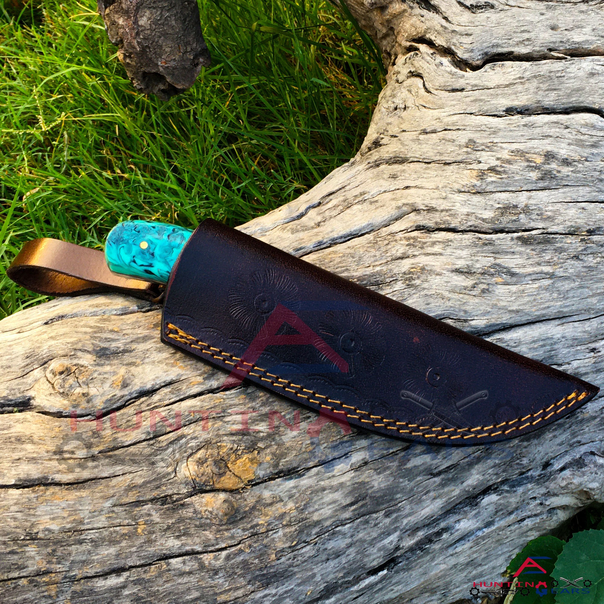 Beautiful Hand Forged Skinner Knife Damascus Hunting Knife - Etsy