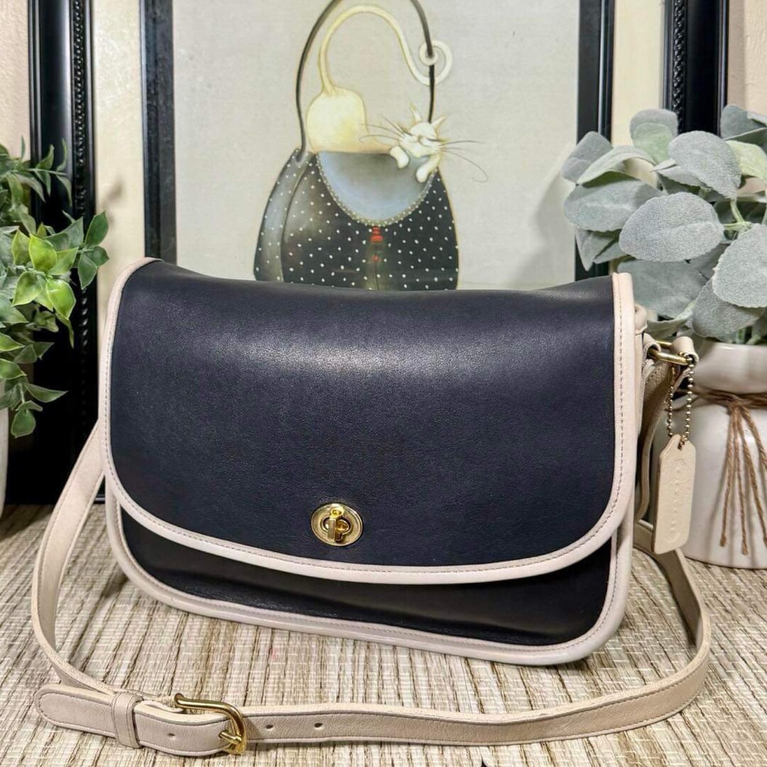 Vintage Coach Spectator Navy Blue City Bag 9667 - Etsy