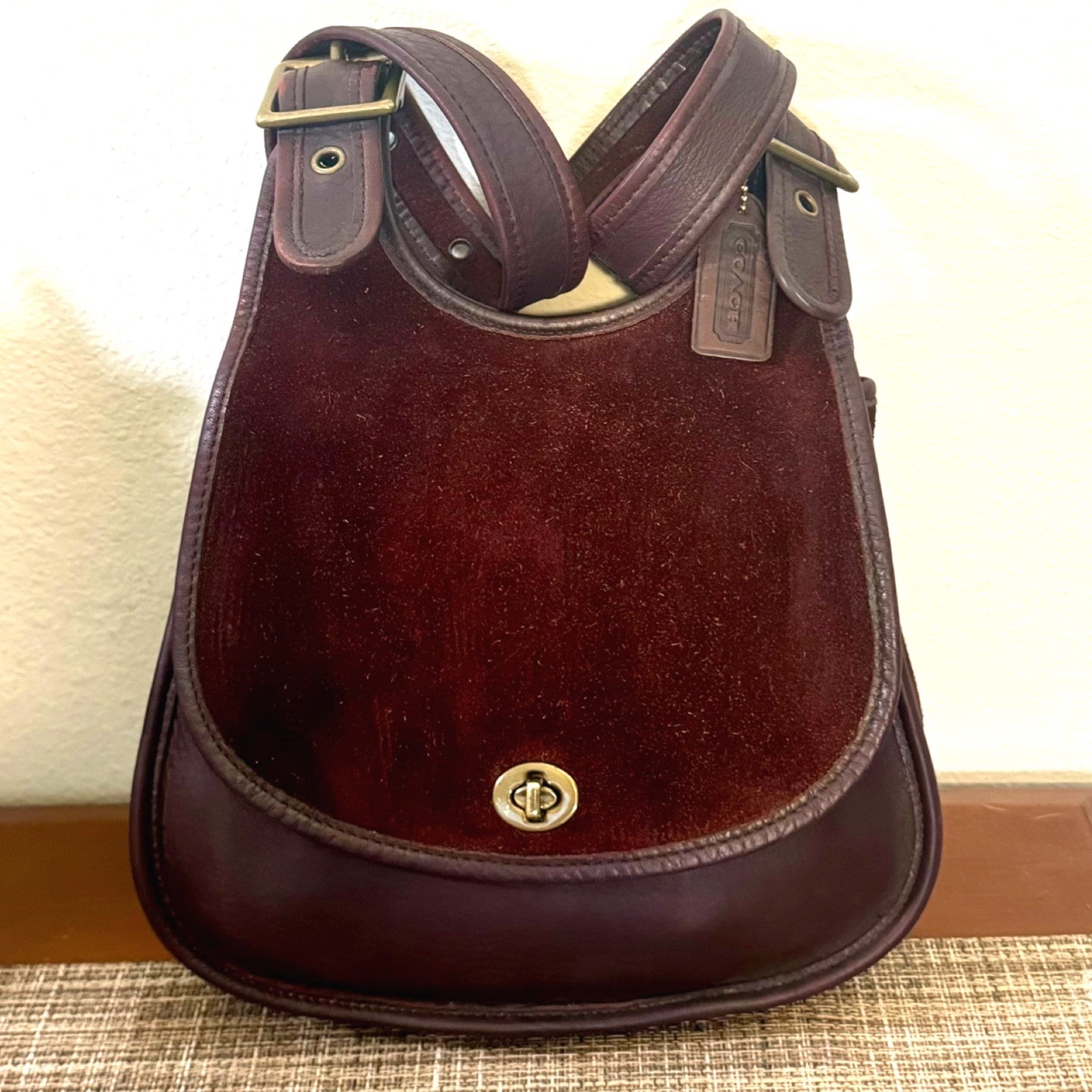 Vintage Coach Mohagany Berkeley Saddle Bag 9014 - Etsy Vintage Coach Mohagany Berkeley Saddle Bag 9014 - Etsy