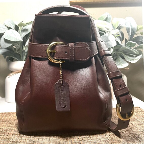 Vintage Coach Mahogany Soho Belted Pouch 4156 - Etsy