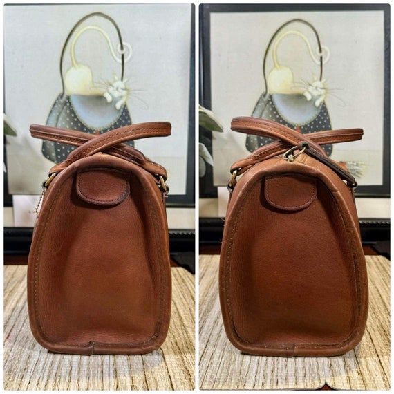 Vintage Coach NYC British Tan Madison Satchel 9725 - Gem