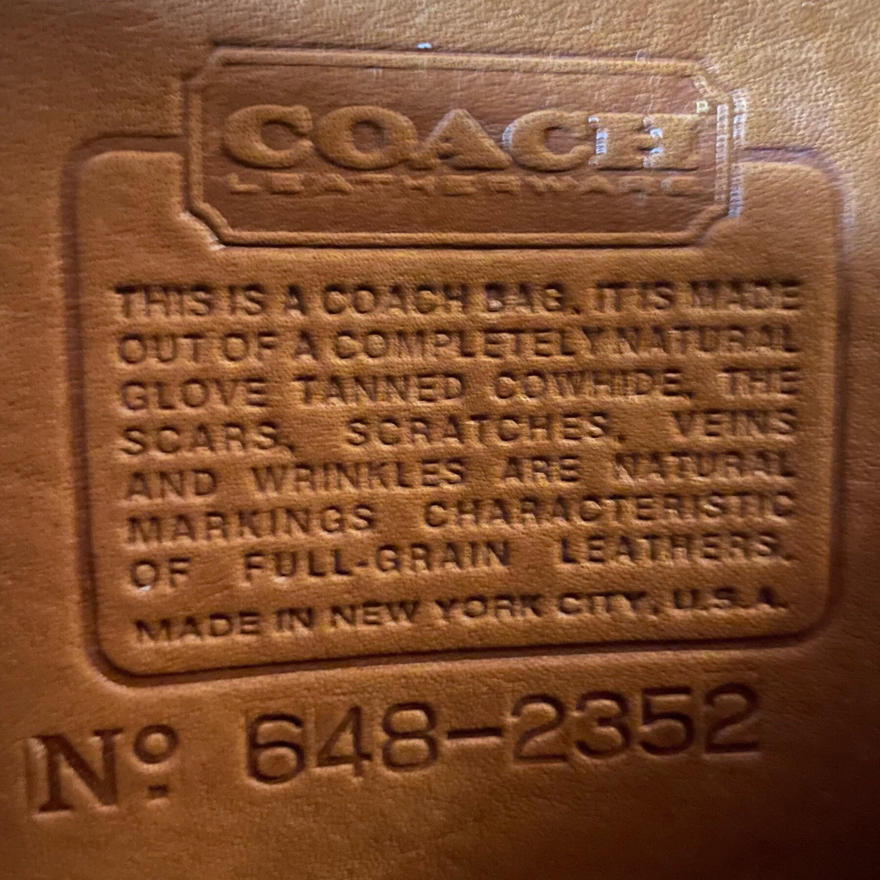 Rare Vintage Coach NYC Tabac Pony Express Pouch 9670 - Etsy