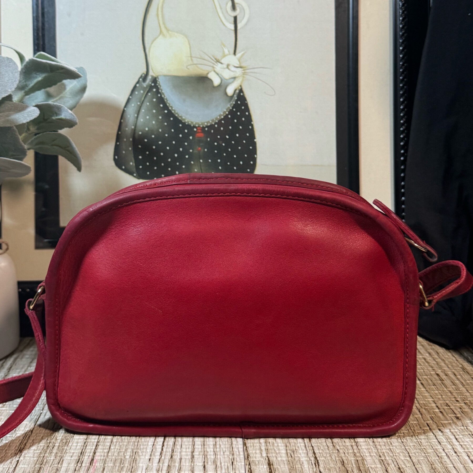 Vintage Coach NYC Red Camera Bag 9760 - Etsy