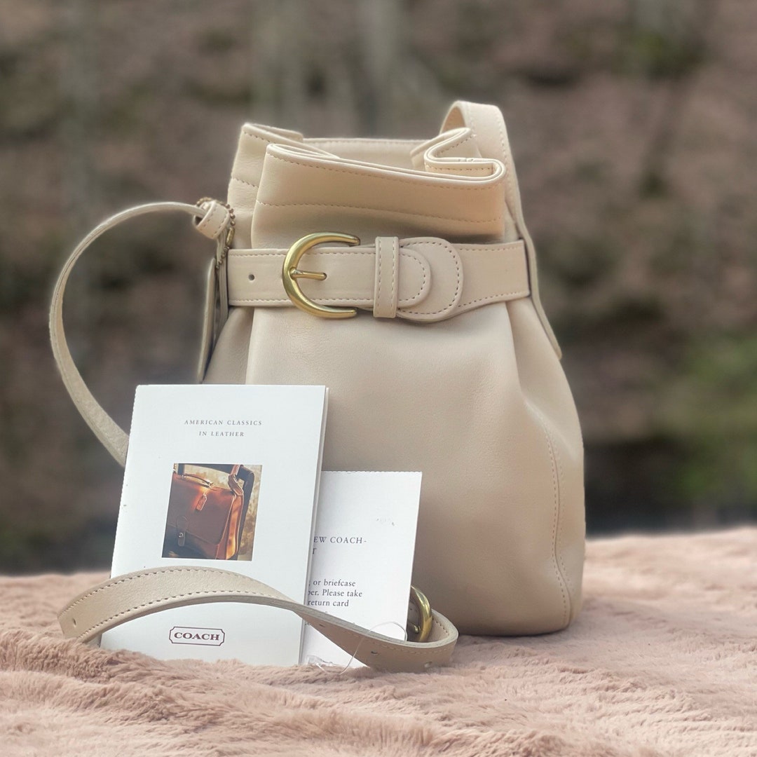 Vintage Coach Bone Soho Belted Pouch 4156 - Etsy