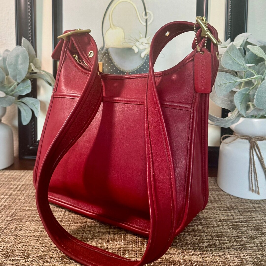 Vintage Coach Red Legacy Zip 9966 - Etsy