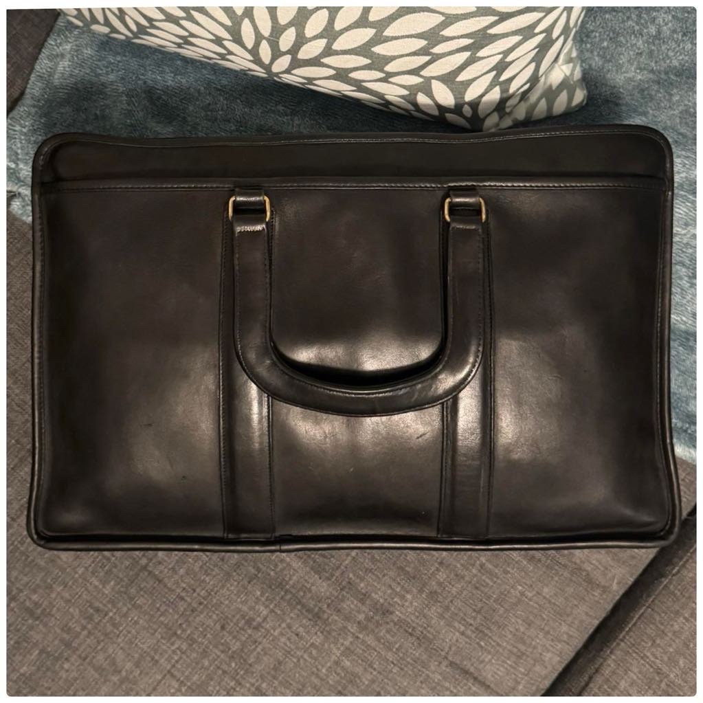 Vintage Coach Black Embassy Briefcase 5090 - Etsy