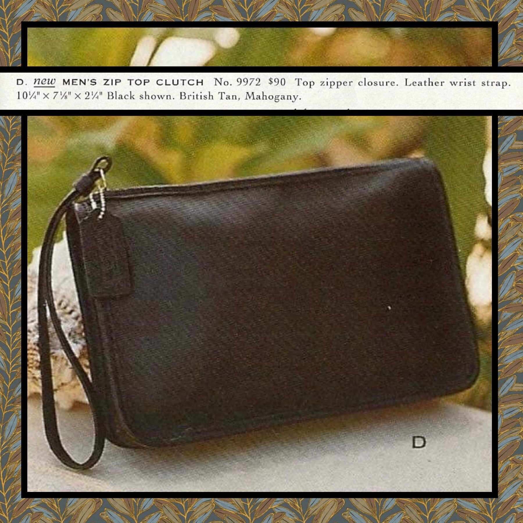 Vintage Coach Men's Mahogany Zip Top Clutch 9972 - Etsy Vintage Coach Men's Mahogany Zip Top Clutch 9972 - Etsy