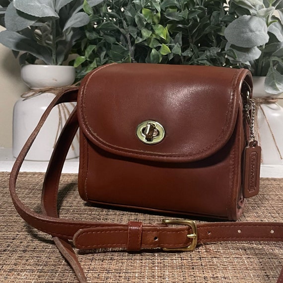 Vintage Coach British Tan Emmie Flap Bag 9018 - Etsy