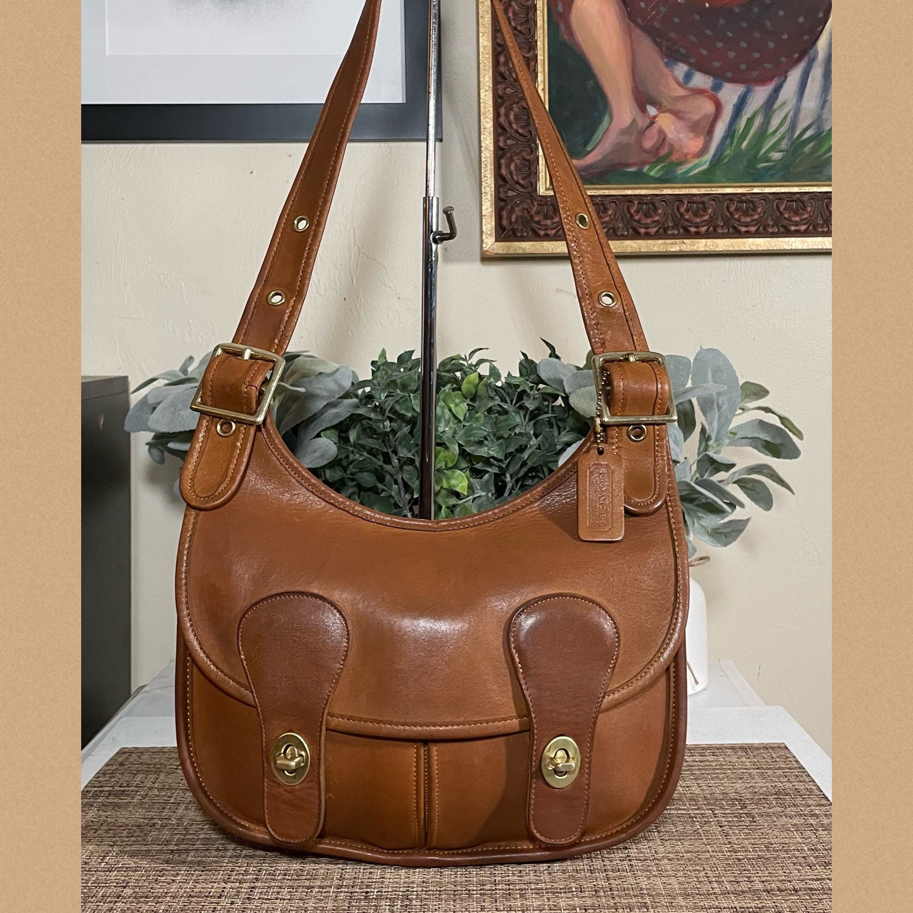 Rare Vintage Coach NYC Tabac Pony Express Pouch 9670 - Etsy