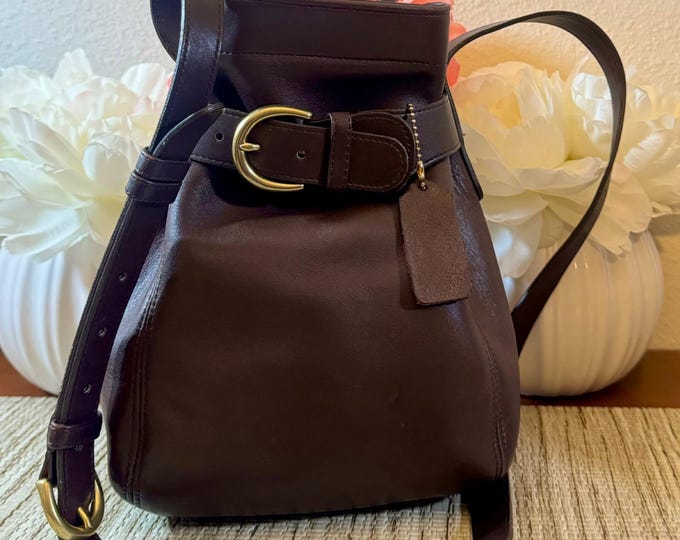 Vintage Coach Mahogany Soho Belted Pouch 4156 - Etsy