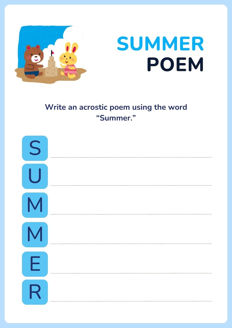 Summer Activity Books - Etsy
