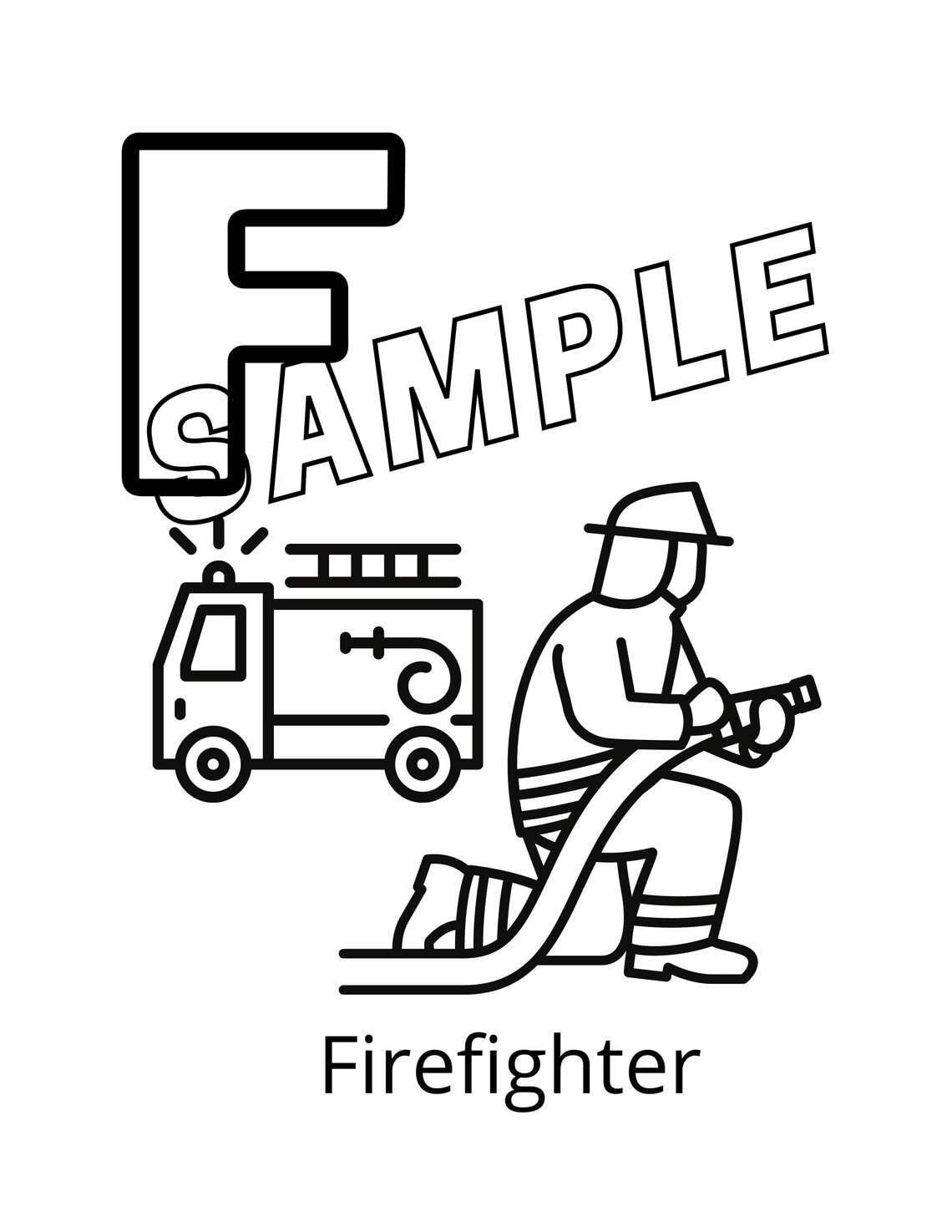 26 Printable Community Helpers Alphabet Sheets. Preschool ...