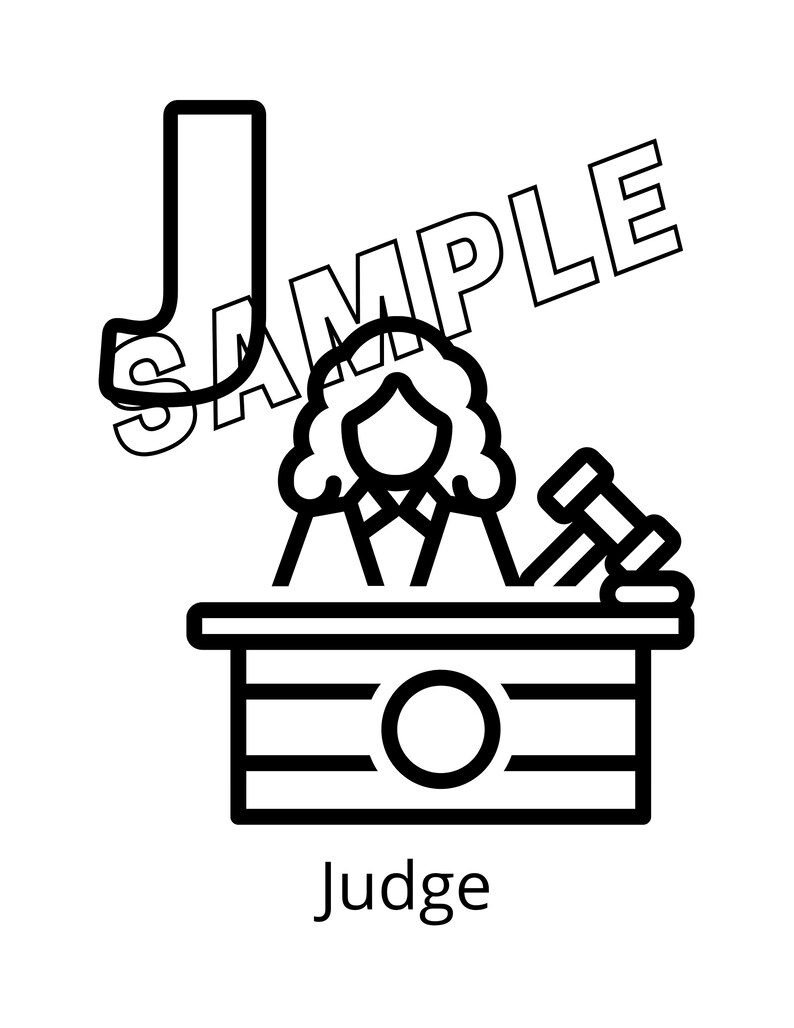 26 Printable Community Helpers Alphabet Sheets. Preschool ...