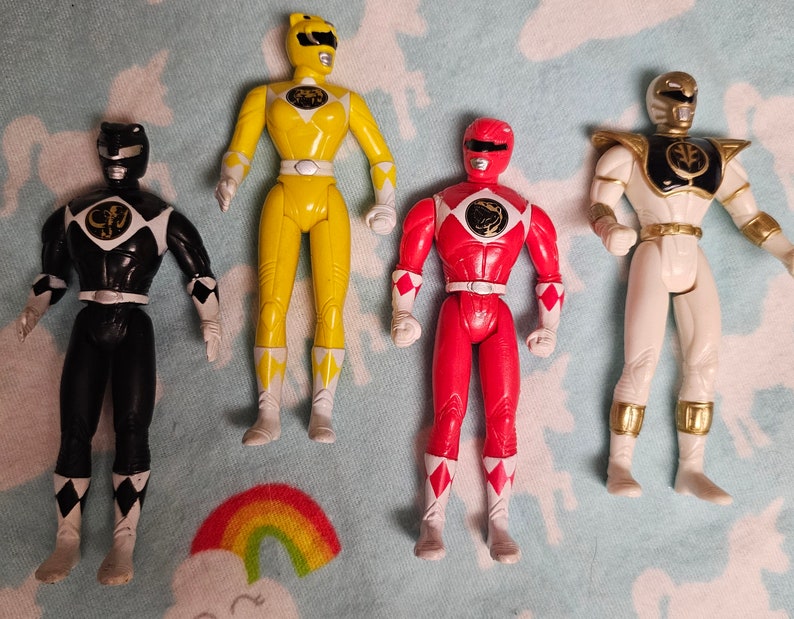 Set of 4x 90s Power Rangers - Etsy