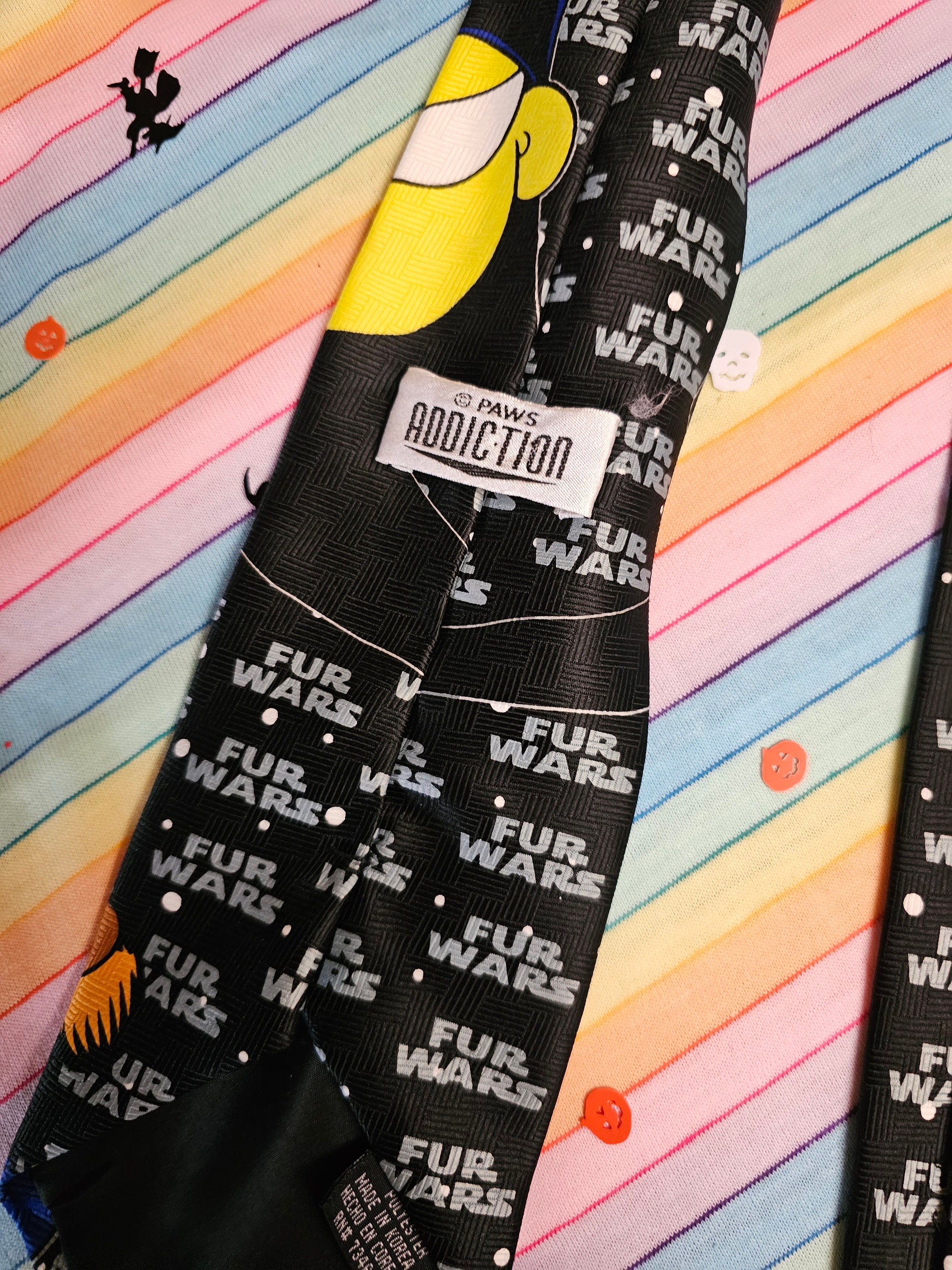 Vintage Garfield / Starwars Mash Up, Men's Tie. FURWARS - Etsy