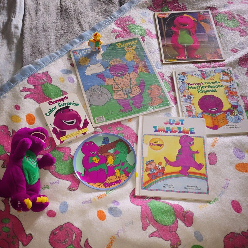 Barney Book - Etsy