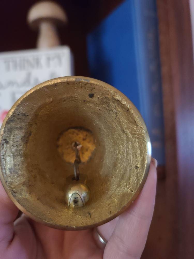 Vintage Solid Brass Unicorn Bell - Etsy