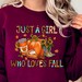 Just a Girl Who Loves Fall Sweatshirt, Womens Fall Long Sleeve, Cute ...