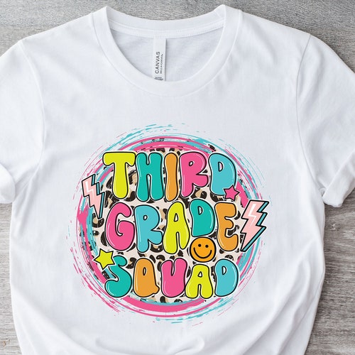 Third Grade Shirt 3rd Grade Squad Shirt Teacher Squad - Etsy