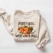 Just a Girl Who Loves Fall Sweatshirt, Womens Fall Long Sleeve, Cute ...