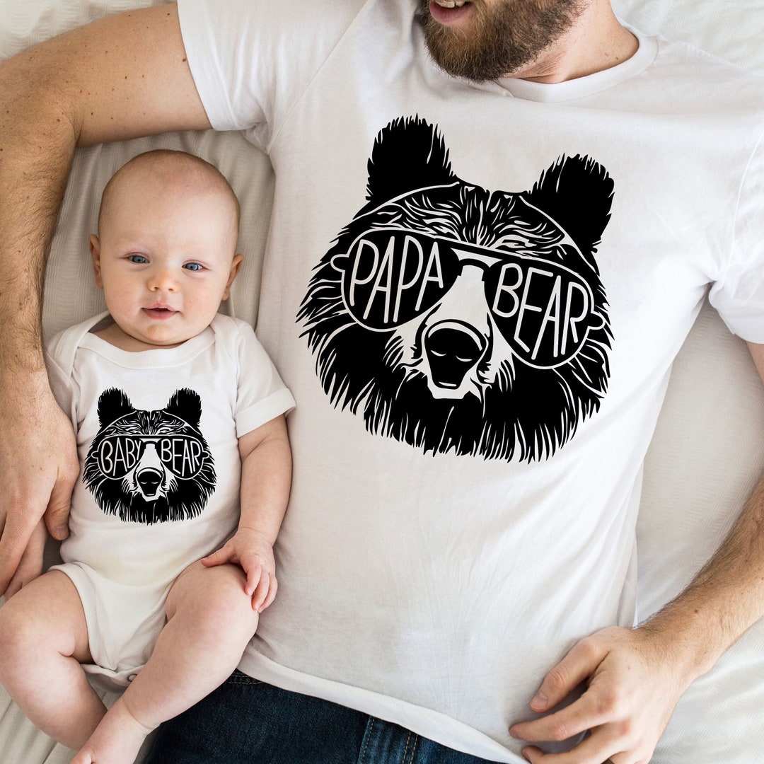 Papa Bear Shirt | Papa Bear Set, Papa Bear Baby Bear Shirt, Fathers Day Shirt, Bear Family ...