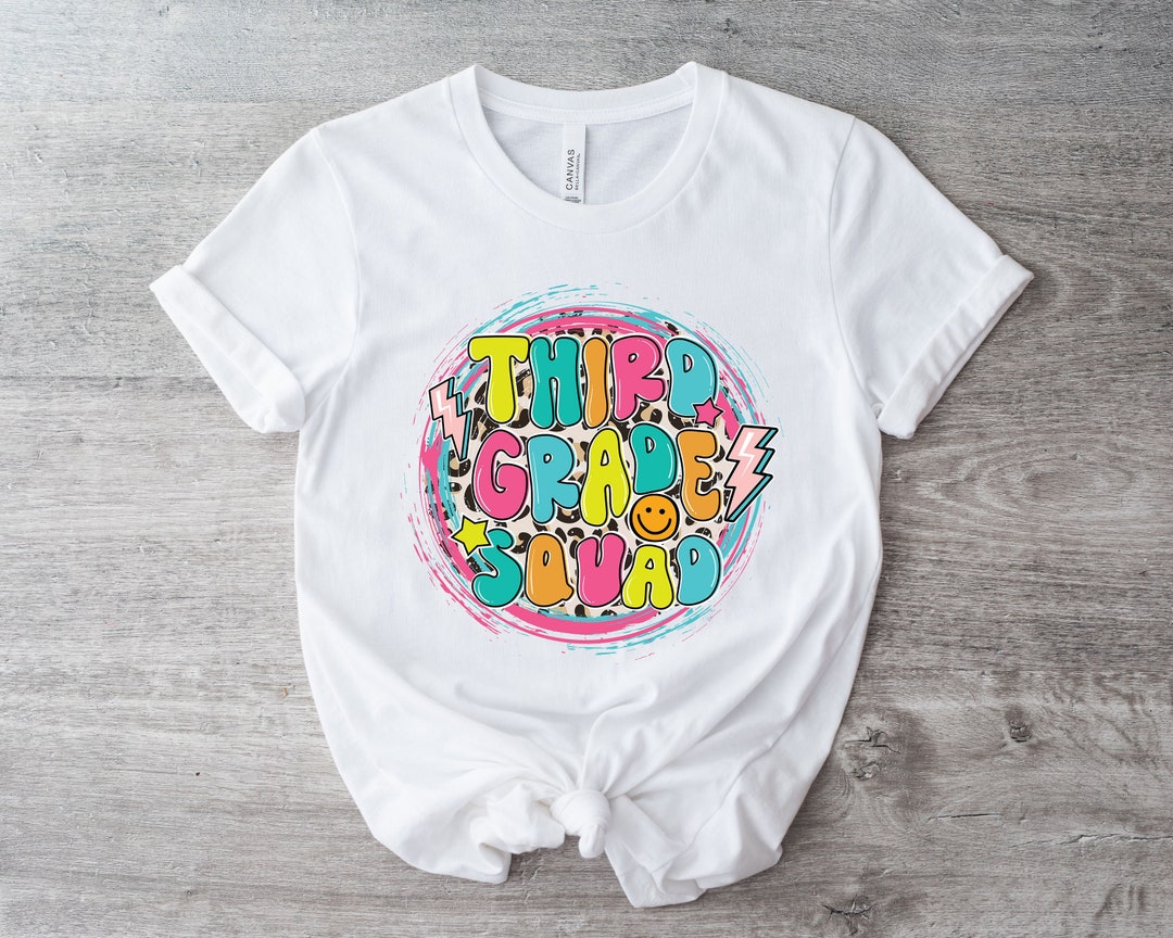 Third Grade Squad - 3rd Grade Squad Shirt - Teacher Squad - Third Grade ...