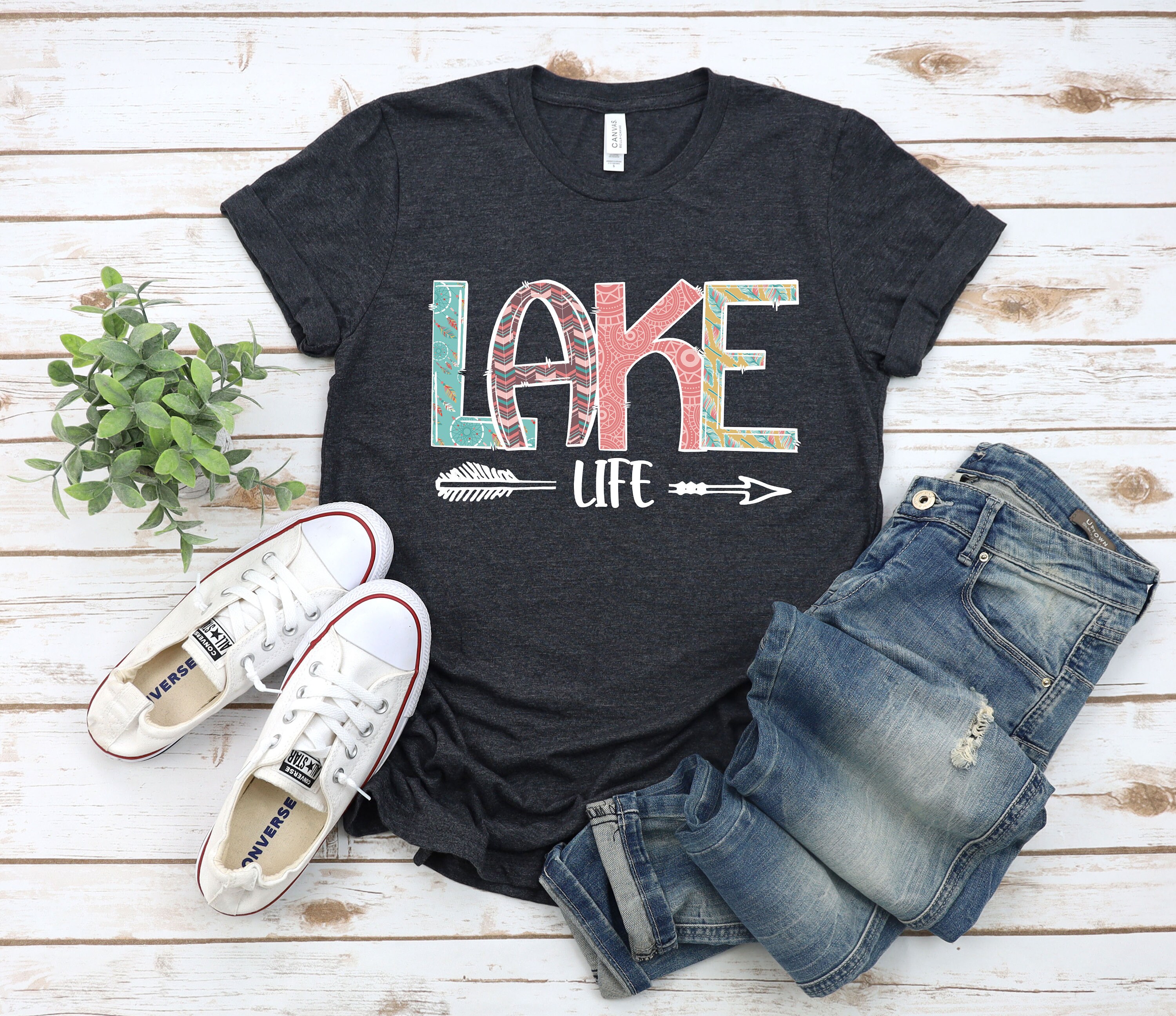 Lake Life Shirt, Lake Shirt, Gift for Travel Lover, Gift for Adventurer ...