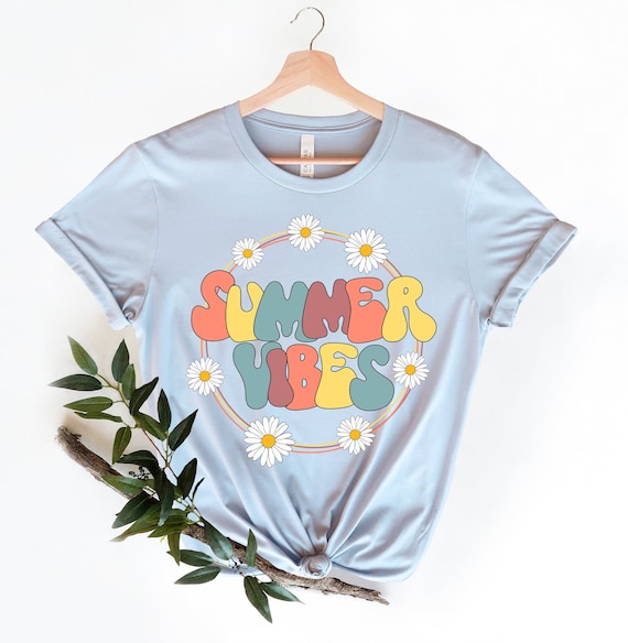 Summer Vibes Shirt Summer Shirt Vacation Shirt Summer Tee - Etsy