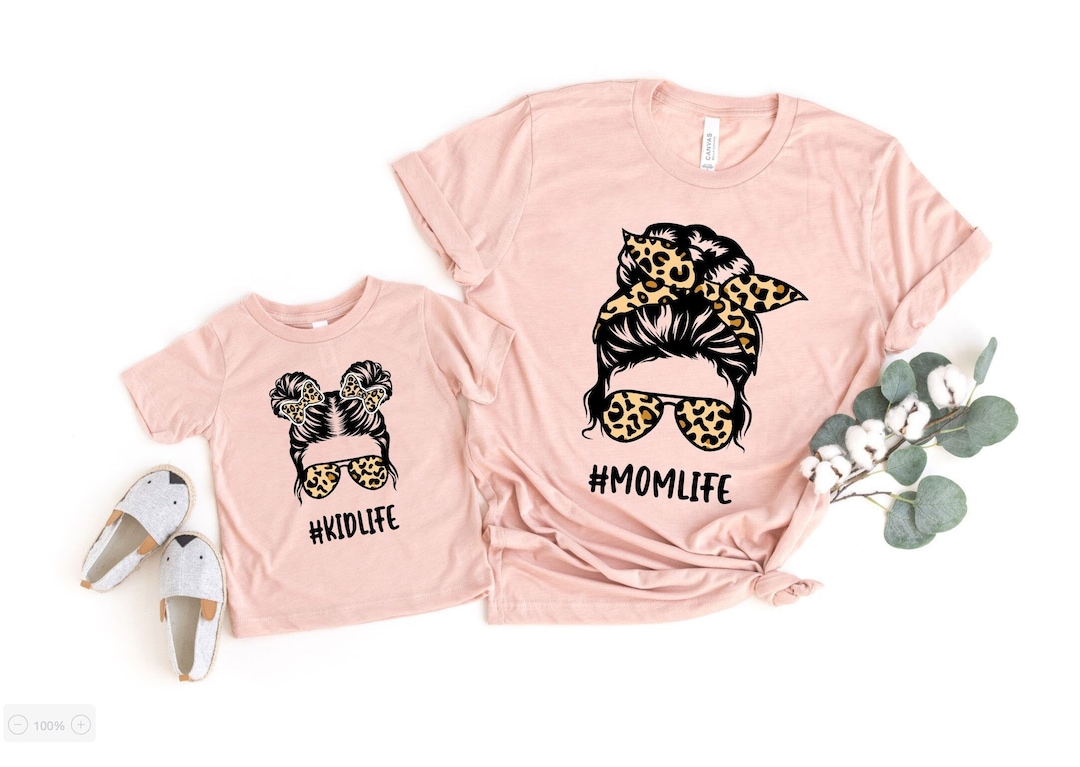 Mom Life Shirt, Kid Life Shirt, Mama Mini Shirt, Messy Bun Shirt, Mama ...