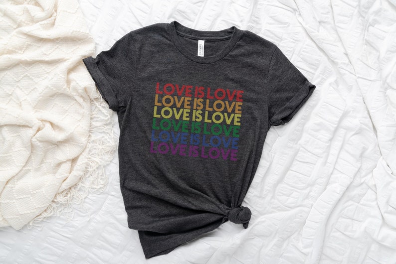 Love is Love T-shirt Womens Love is Love Shirt Pride Shirt - Etsy
